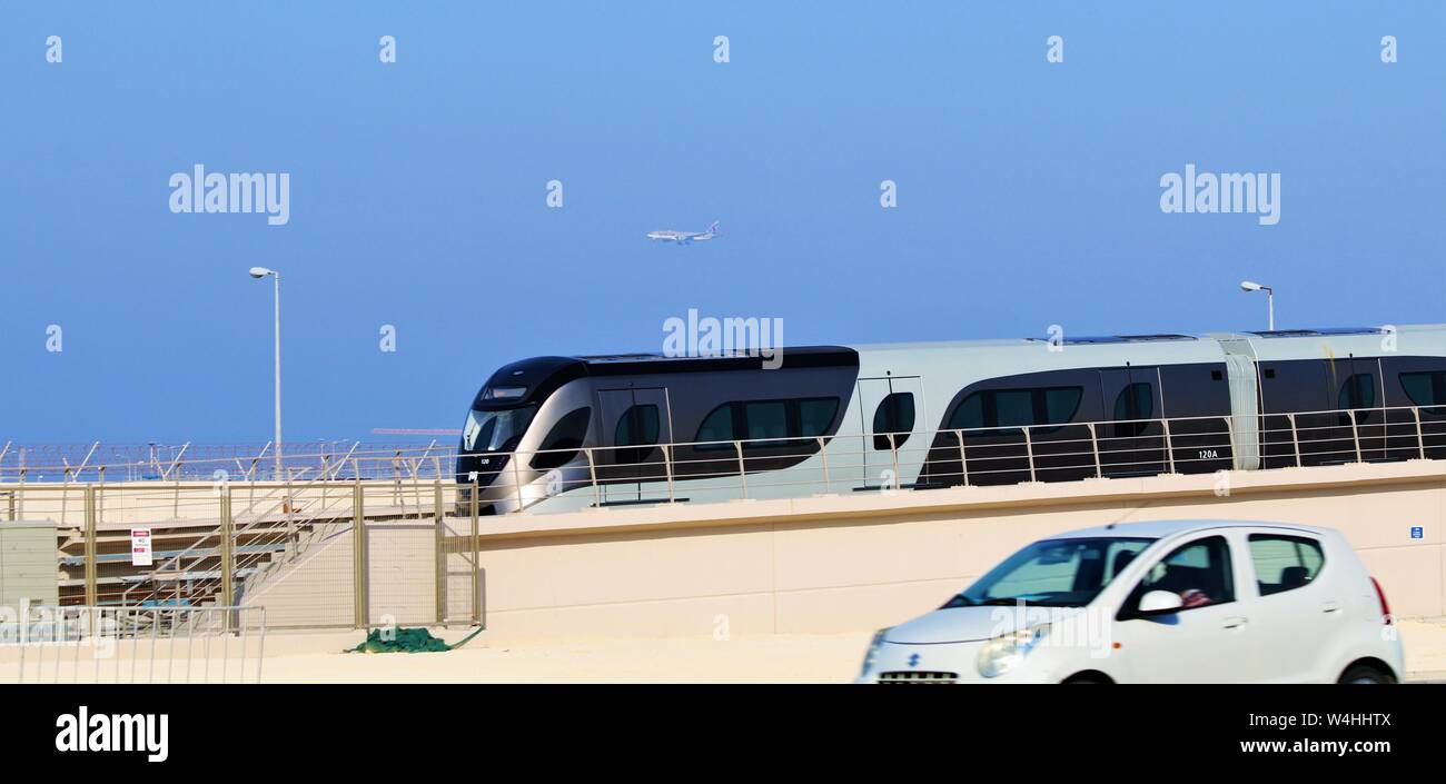 Doha metro under Qatar Rail Project, is one of the fastest driverless ...