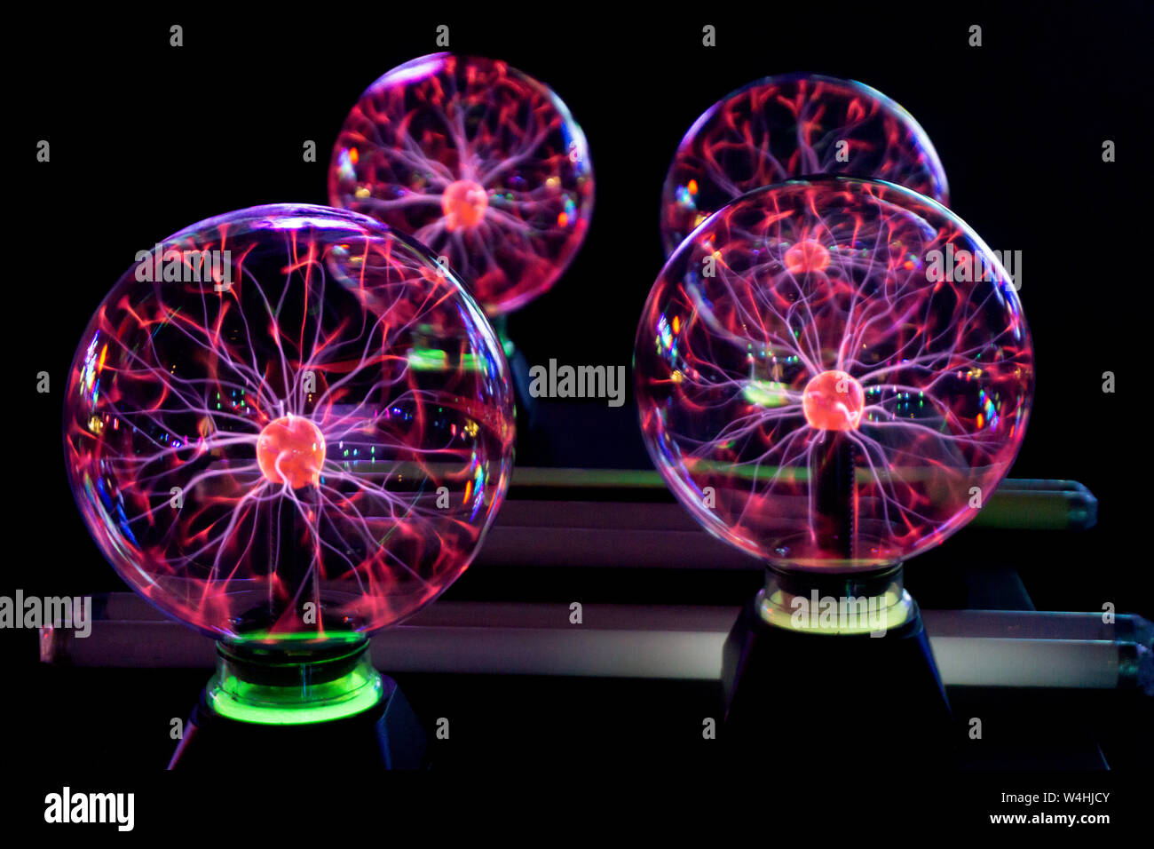 A plasma ball Image of Electric plasma education center Stock Photo - Alamy