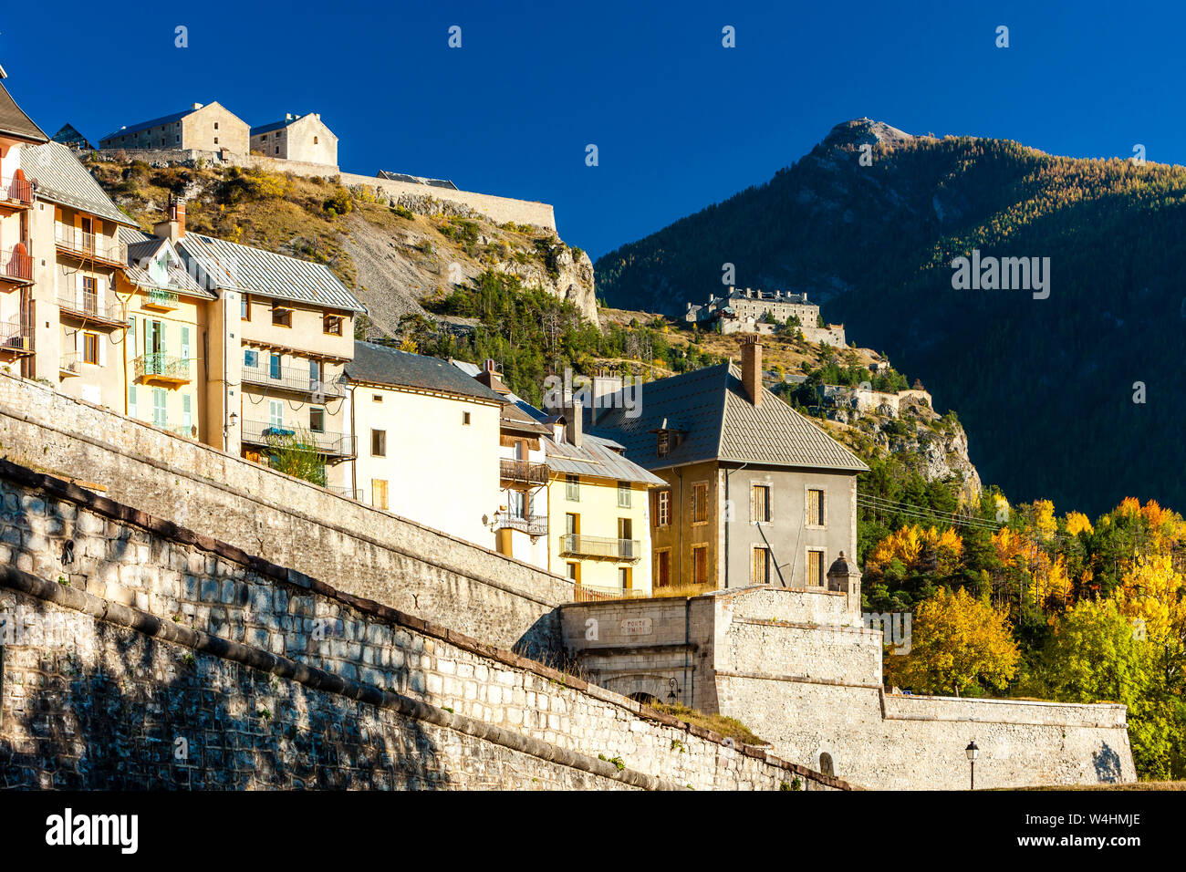 old fortification town Briancon in France Stock Photo - Alamy