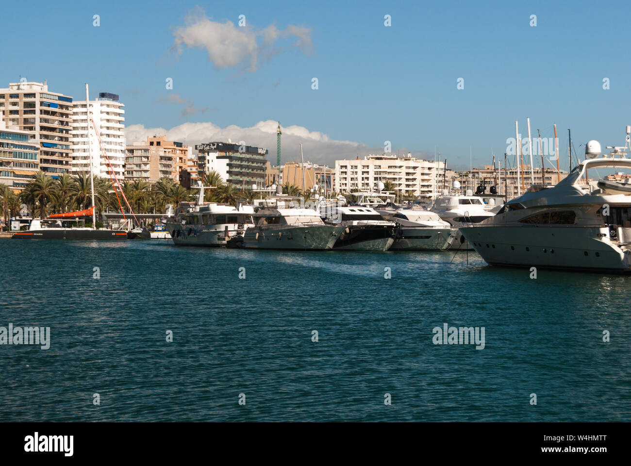 BOATS IN PALMA DE MALLORCA PORT Stock Photo - Alamy