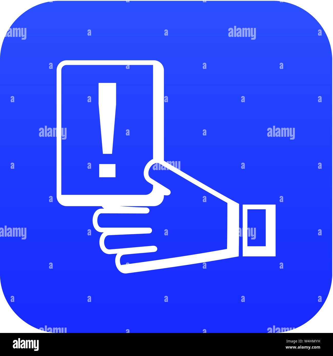 Black hand red card off Stock Vector Images - Alamy