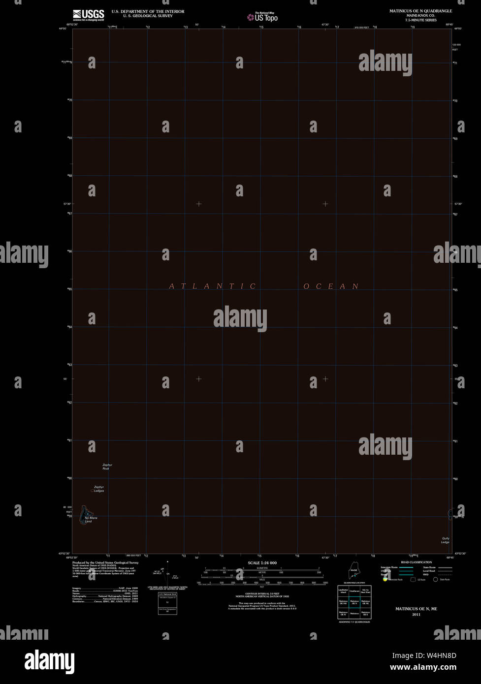 Maine USGS Historical Map Matinicus OE N 20110913 TM Inversion ...