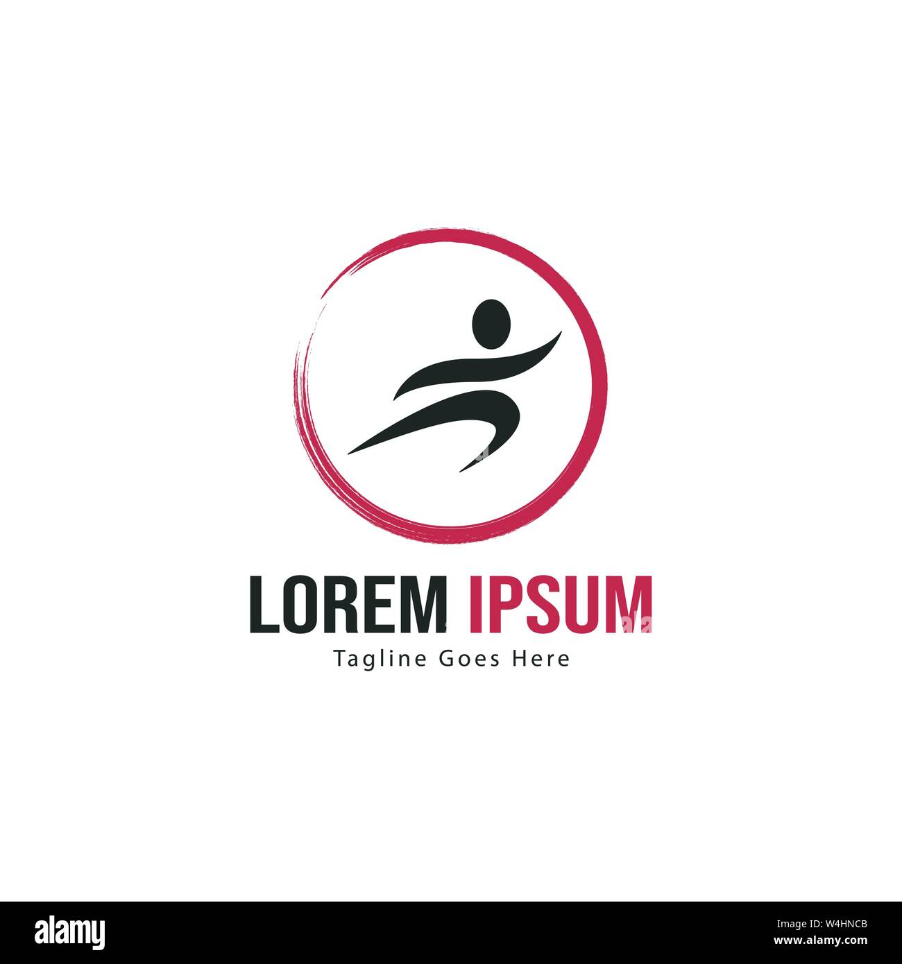 Athletic logo template design. Minimalist Athletic logo with modern ...
