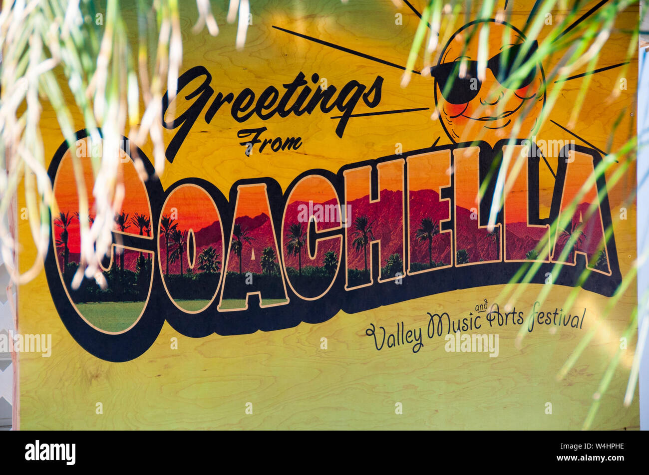 Coachella music festival sign hi-res stock photography and images - Alamy