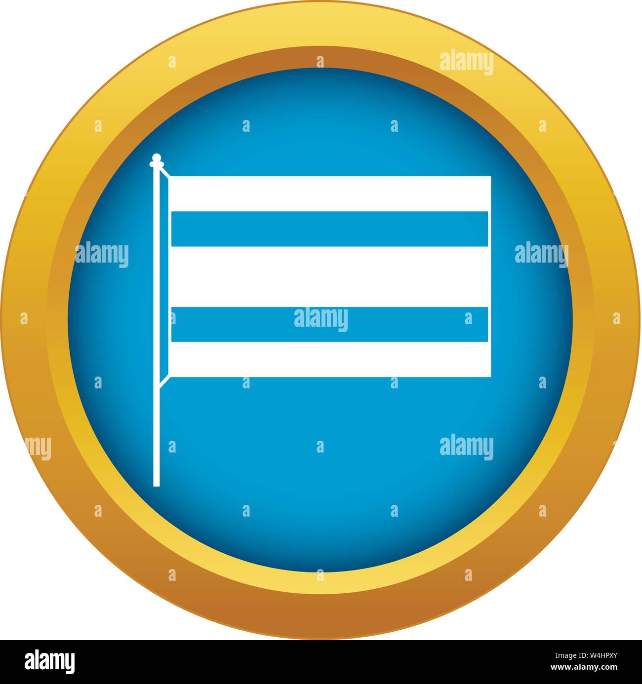 Flag icon blue vector isolated Stock Vector Image & Art - Alamy