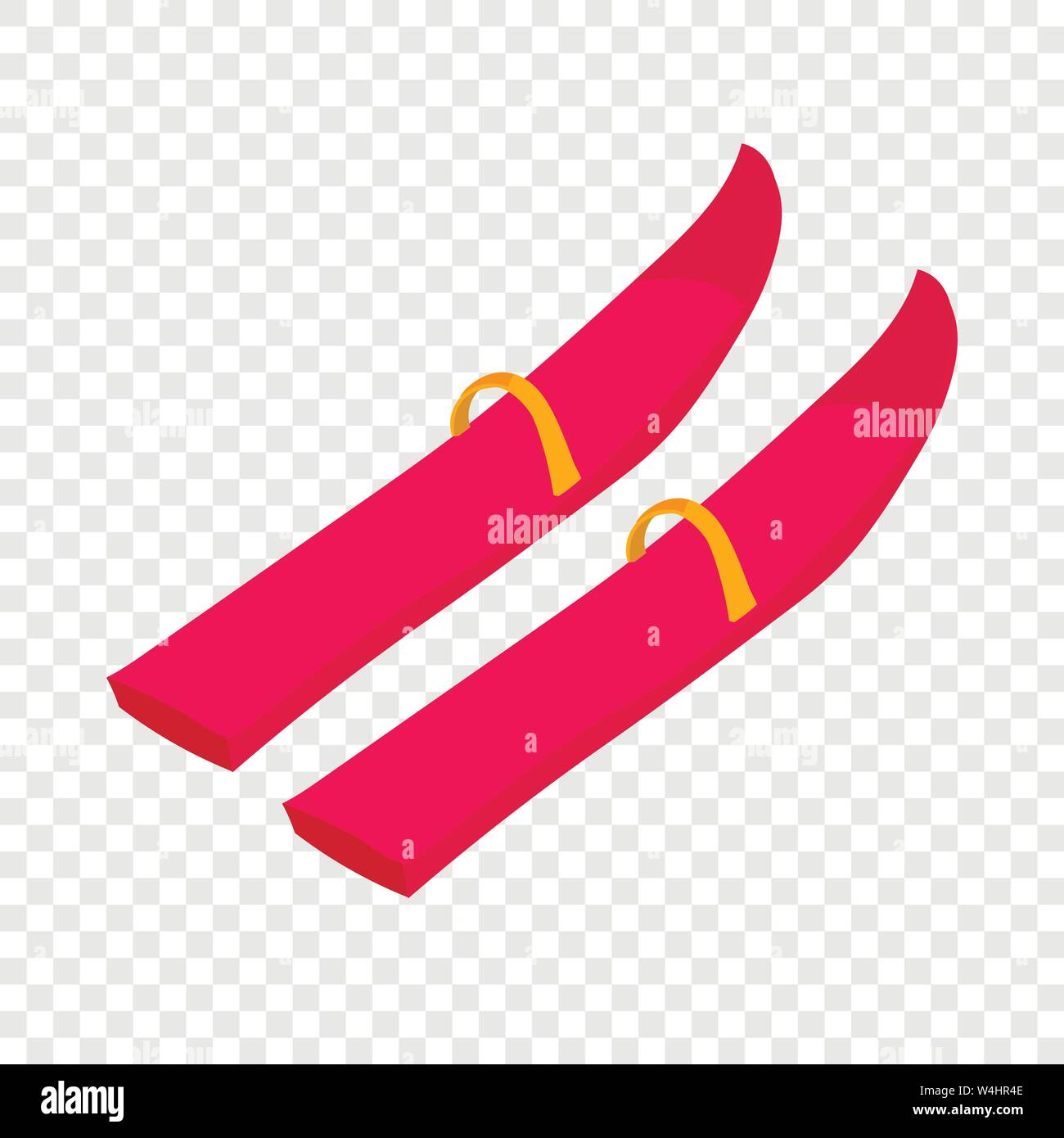 Skiing icon, cartoon style Stock Vector Image & Art - Alamy