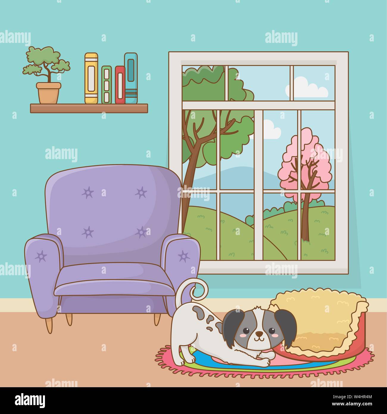 Dog cartoon design, Mascot pet animal nature cute and puppy theme ...