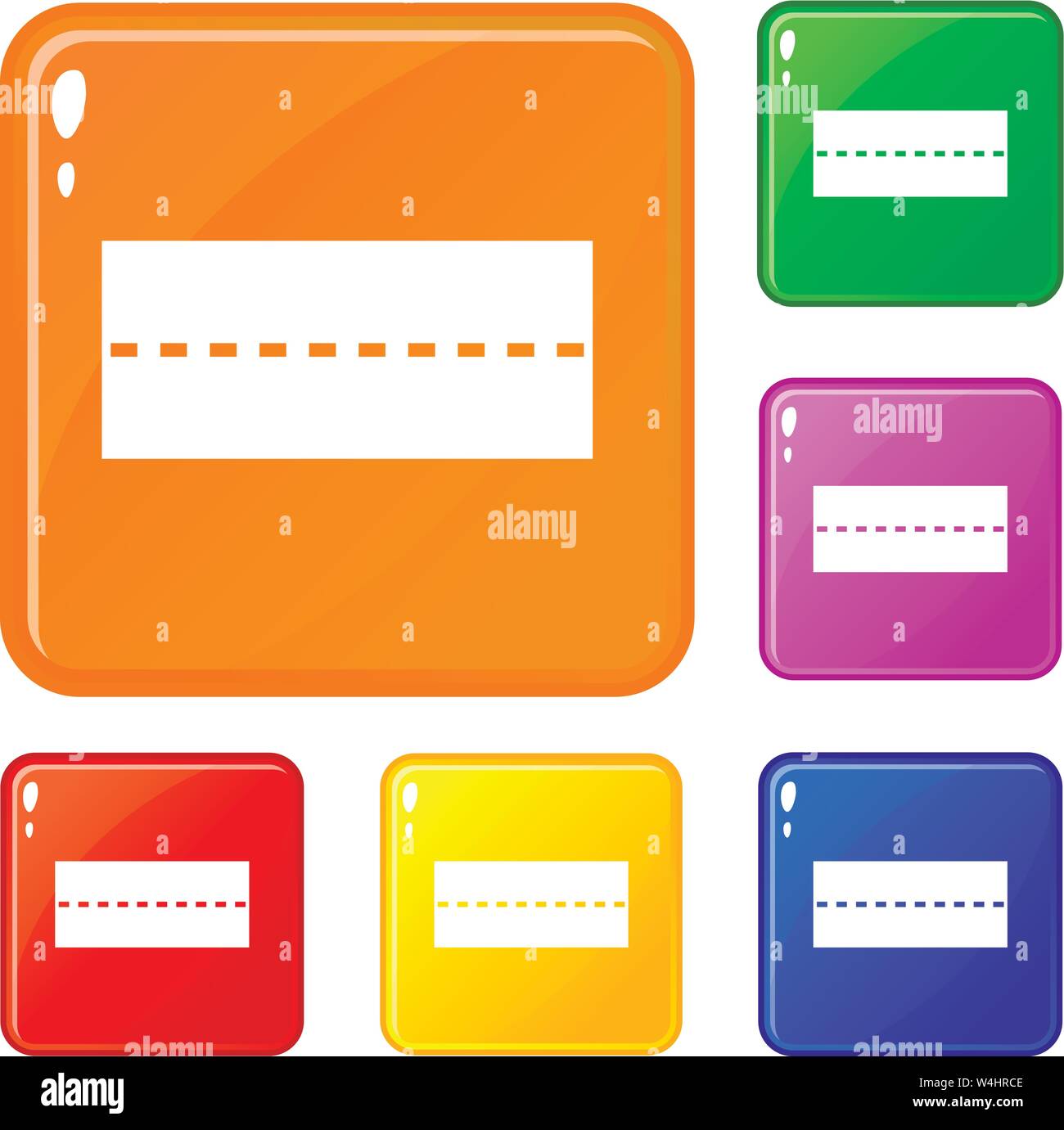 Straight road icons set vector color Stock Vector Image & Art - Alamy