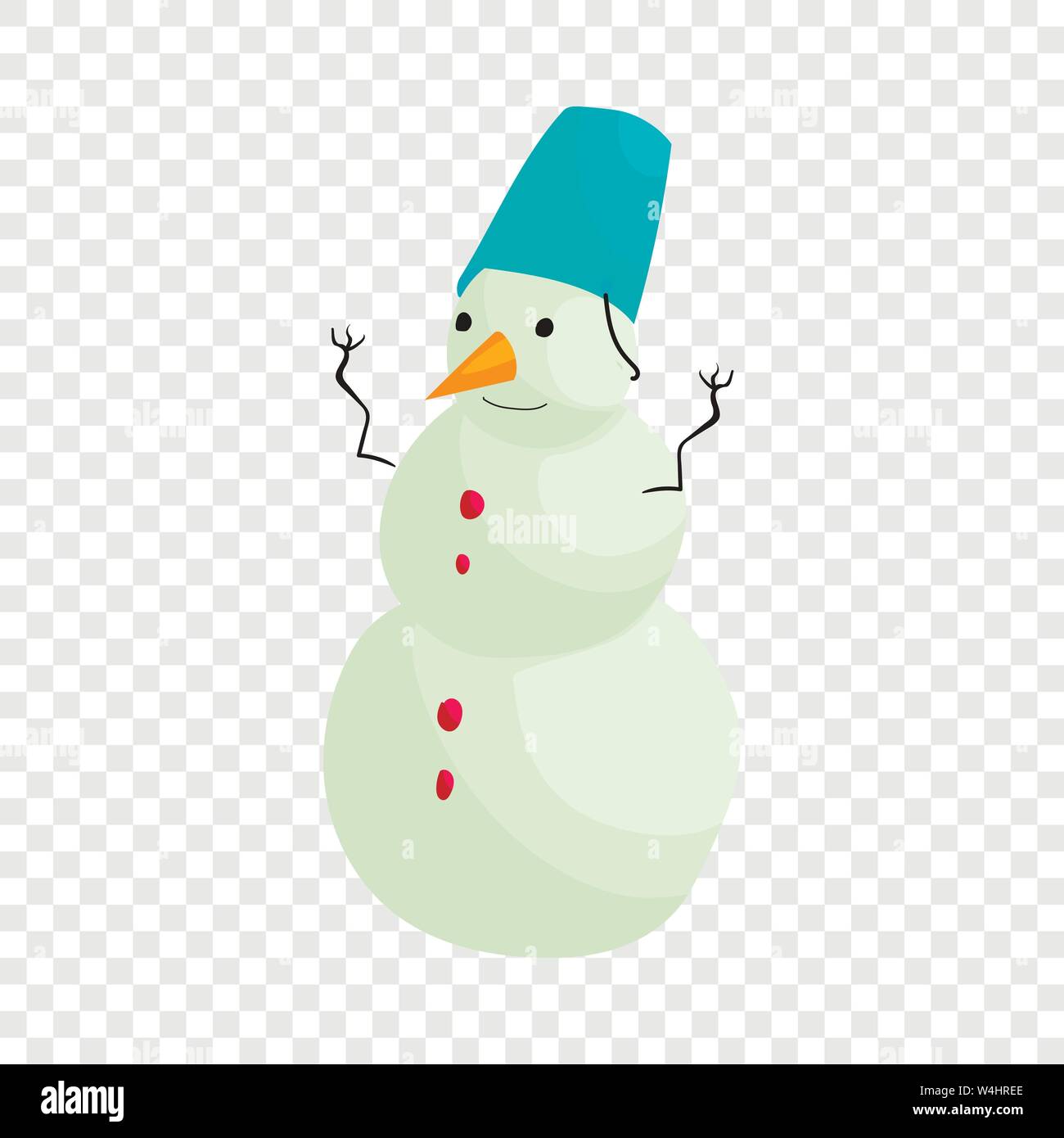 Snowman icon, cartoon style Stock Vector Image & Art - Alamy