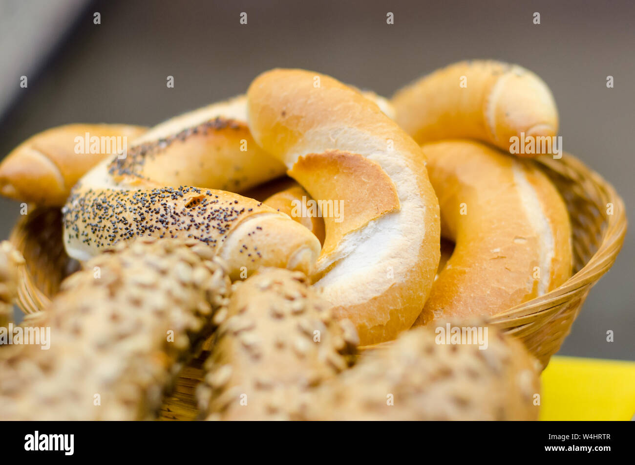 Multiple rolls in the basket Stock Photo - Alamy