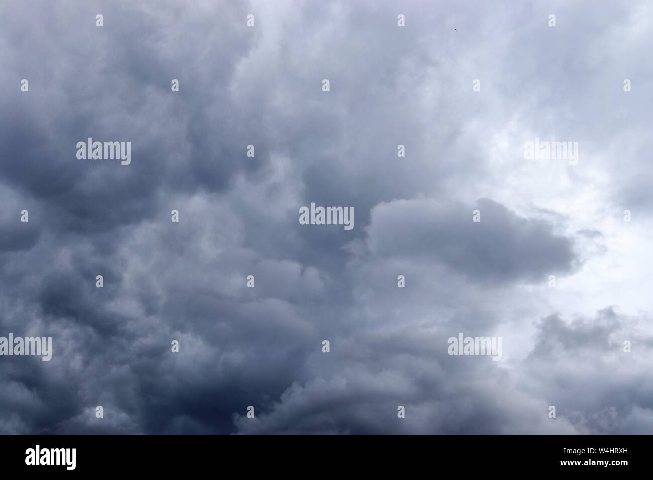 Beautiful mixed cloud formations on a blue sky Stock Photo - Alamy