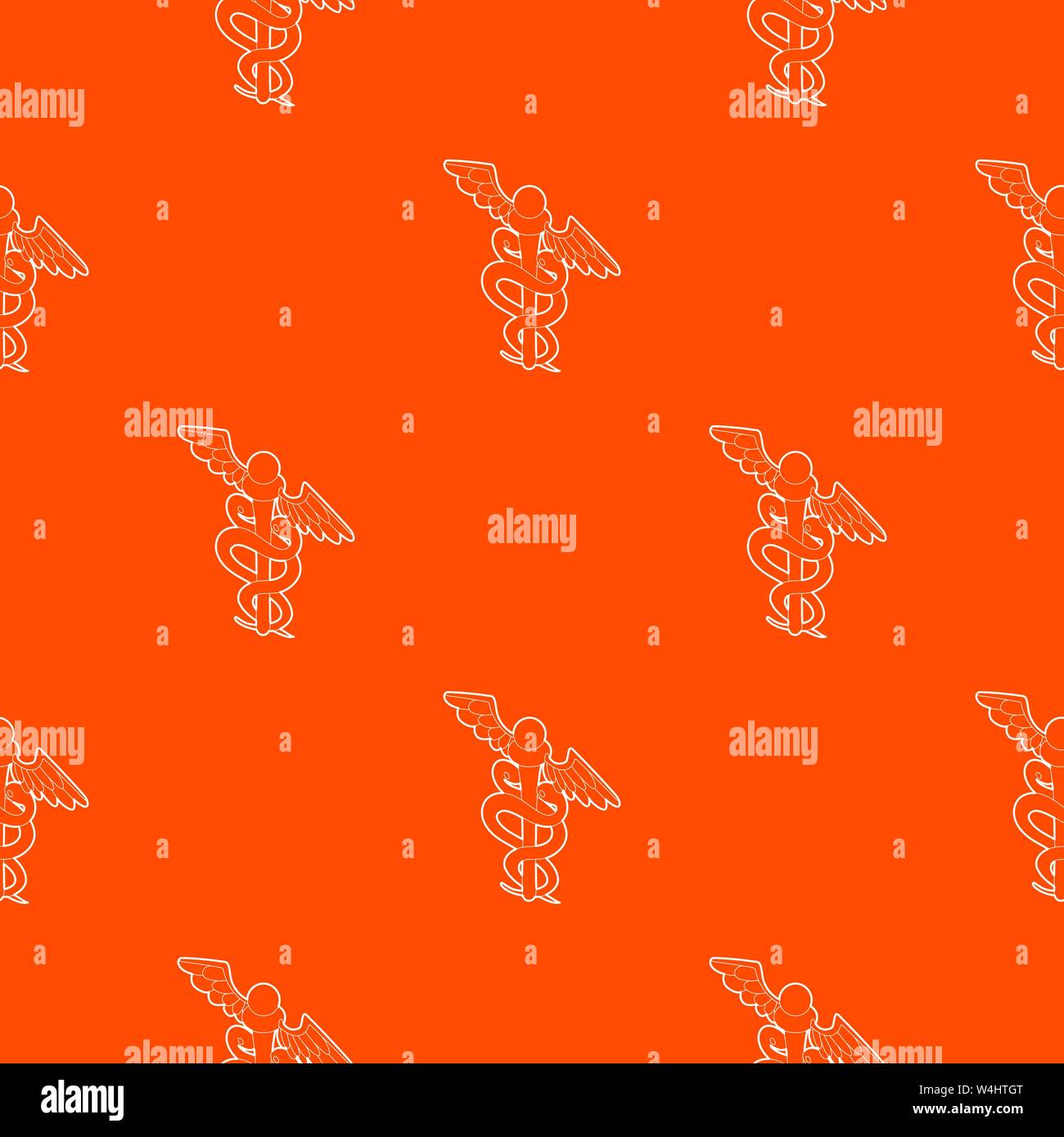 Sign medicine pattern vector orange Stock Vector Image & Art - Alamy