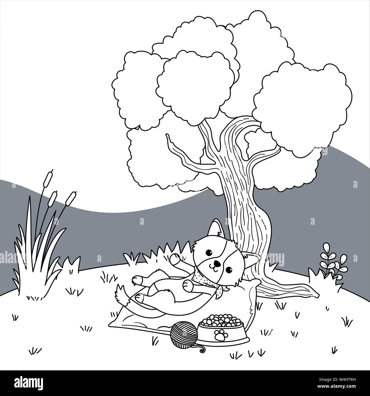 Dog cartoon design, Mascot pet animal nature cute and puppy theme ...