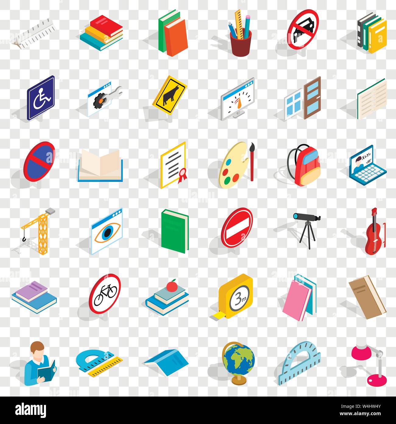Quiz icons set, isometric style Stock Vector Image & Art - Alamy