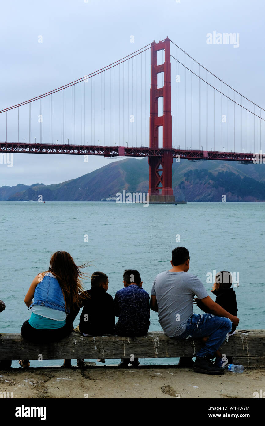 Golden gate bridge from torpedo wharf hi-res stock photography and ...