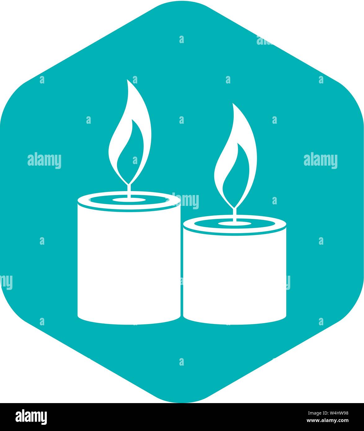 Aromatic candles icon, simple style Stock Vector Image & Art - Alamy
