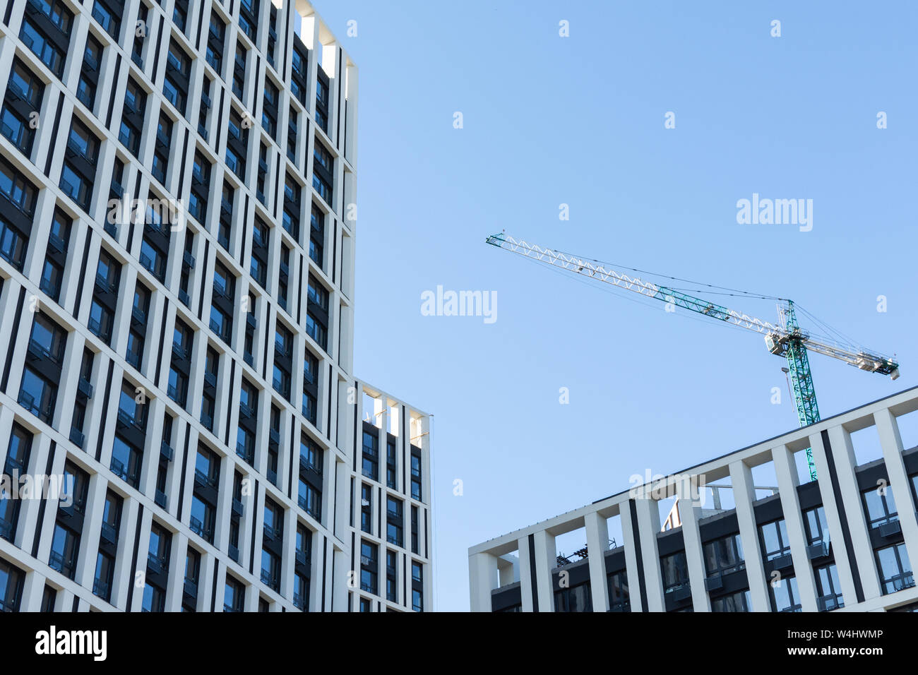 Construction of residential buildings, new multi-storey houses in Kiev ...