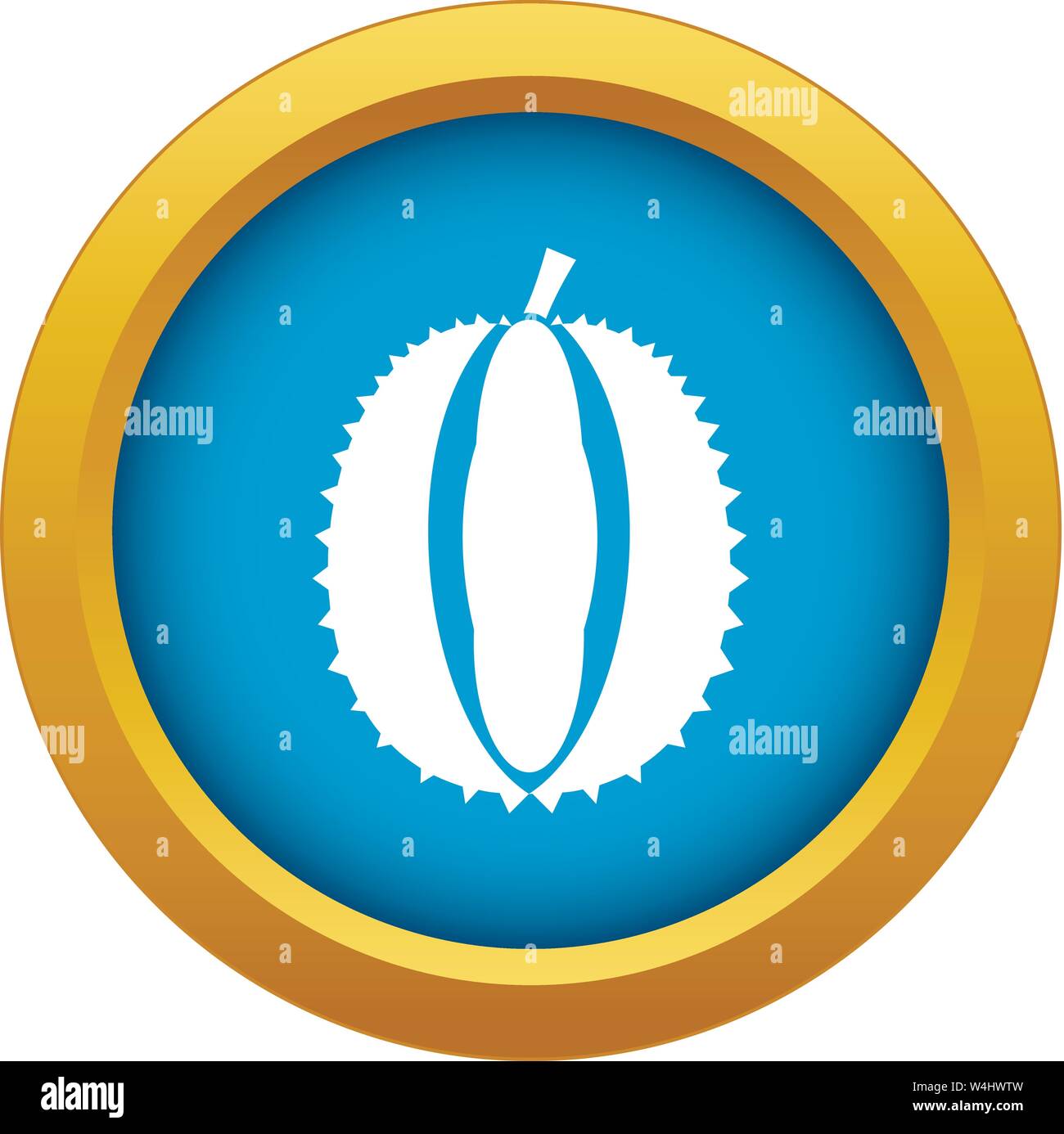 Durian icon blue vector isolated Stock Vector Image & Art - Alamy
