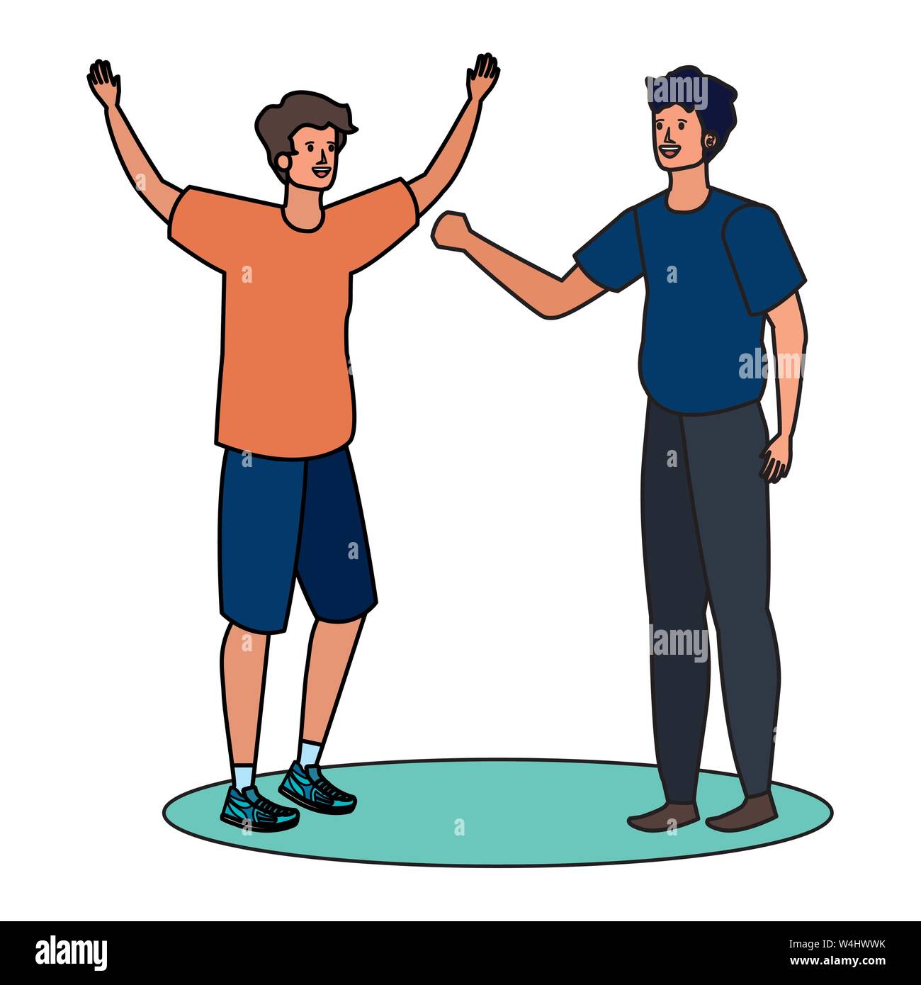 Winners celebrating Stock Vector Images - Alamy