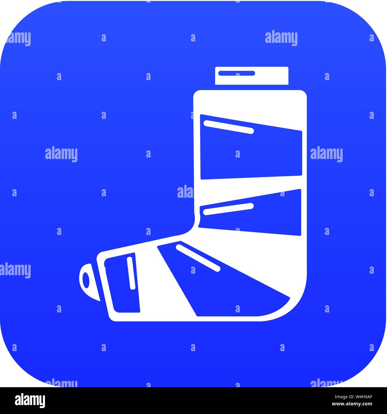 Foot In Plaster Icon Simple Style Stock Vector Image And Art Alamy
