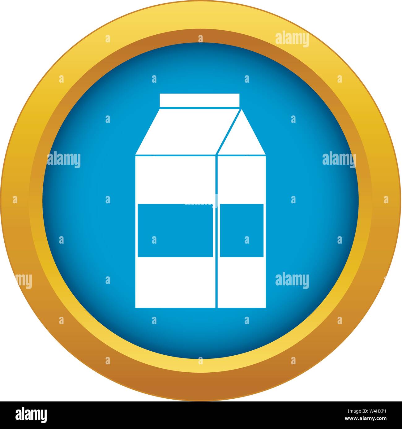 Box of milk icon blue vector isolated Stock Vector Image & Art - Alamy