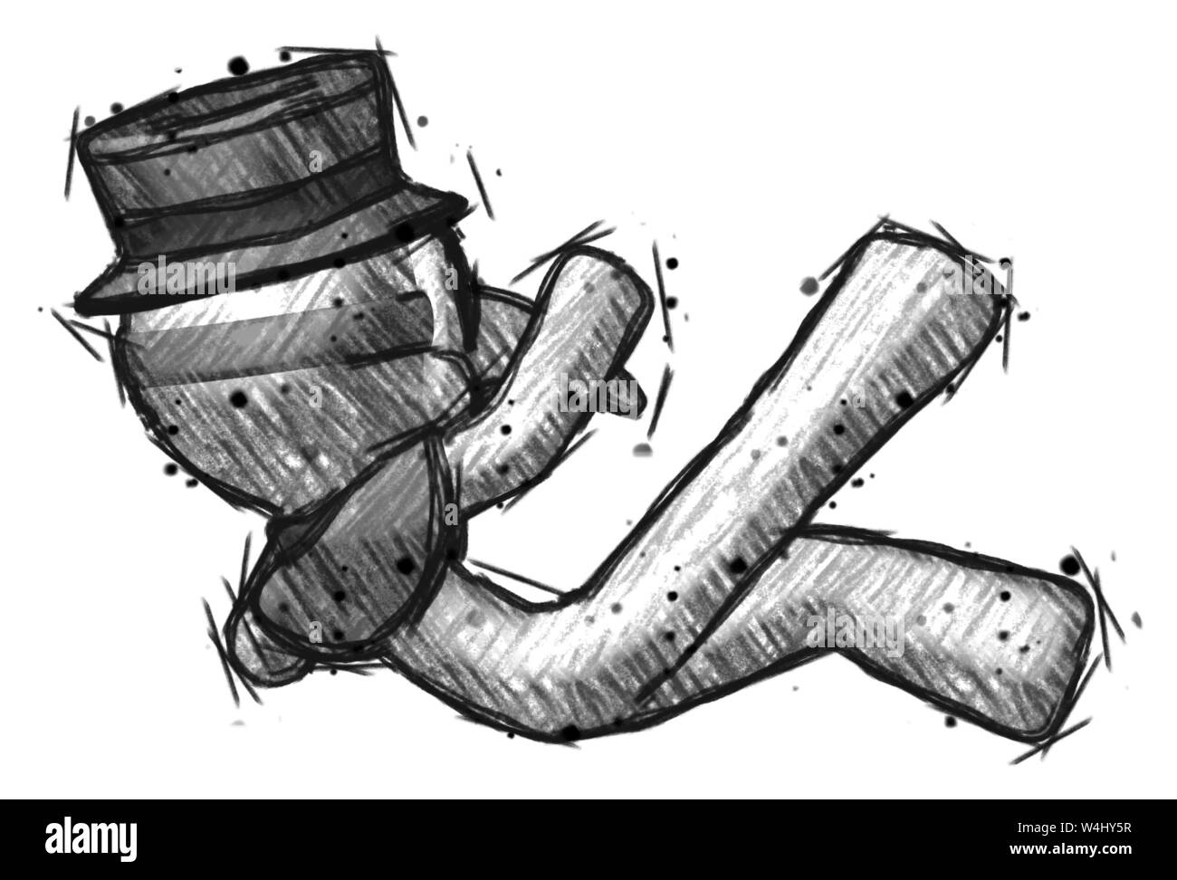 Man Falling Backwards Cut Out Stock Images & Pictures - Alamy