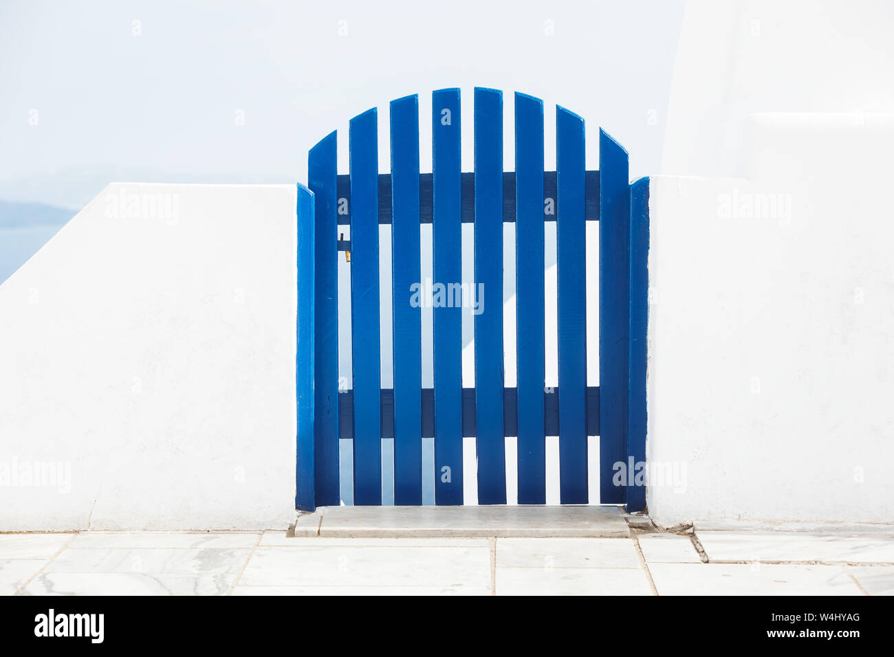 Santorini gate hi-res stock photography and images - Alamy