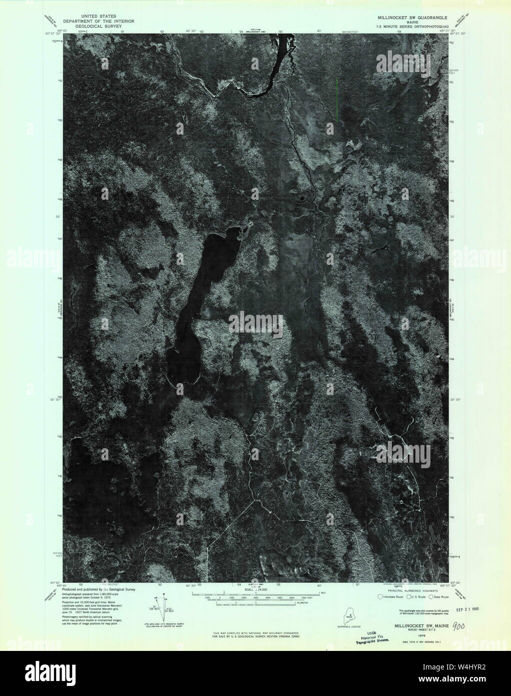 Map of millinocket hi-res stock photography and images - Alamy