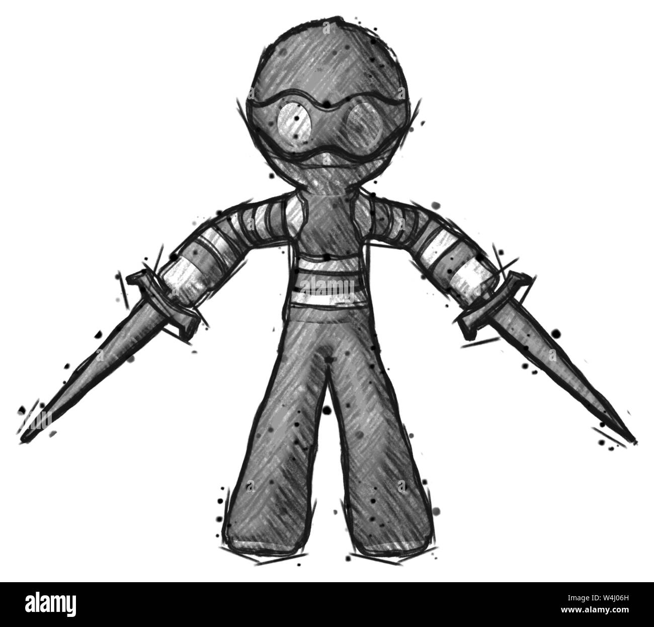 Defense pose Black and White Stock Photos & Images - Alamy