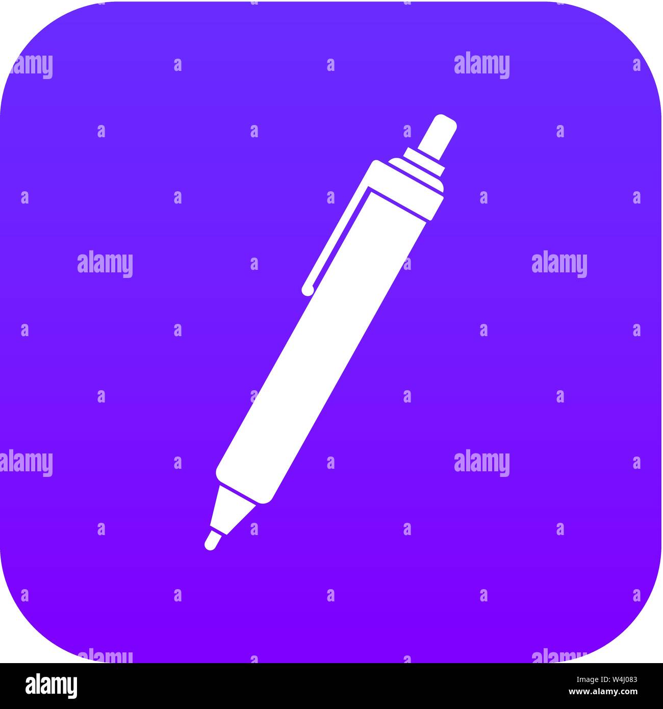 Pen icon digital purple Stock Vector Image & Art - Alamy