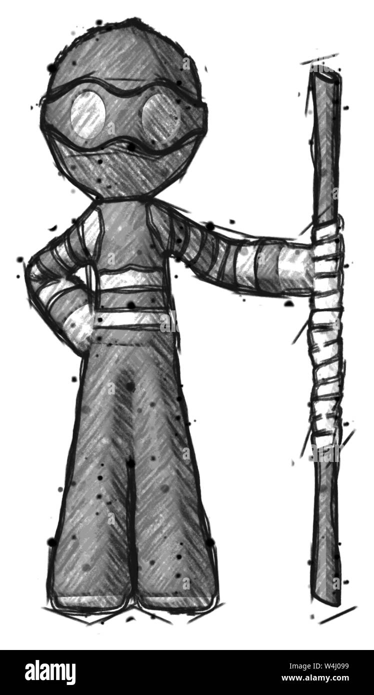 Monk staff Cut Out Stock Images & Pictures - Alamy