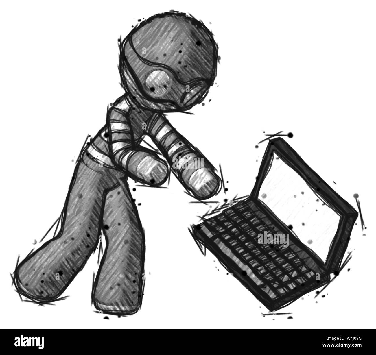 Angry computer hacker Cut Out Stock Images & Pictures - Alamy