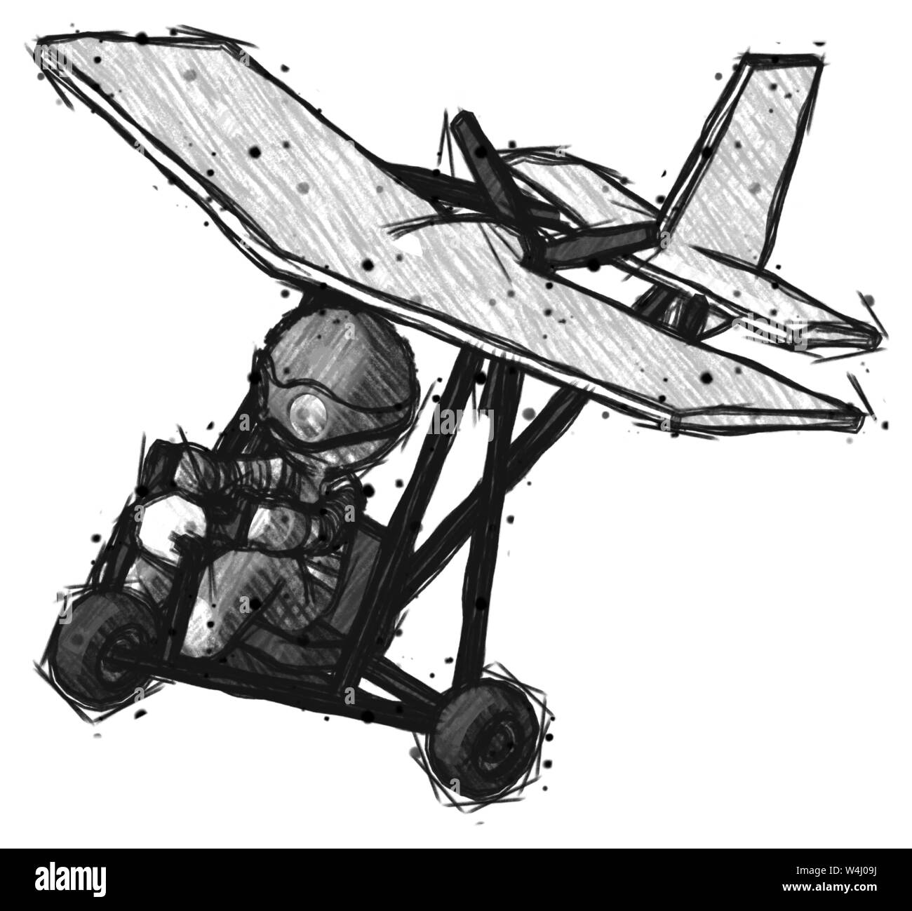 Airplane top view drawing hi-res stock photography and images - Alamy