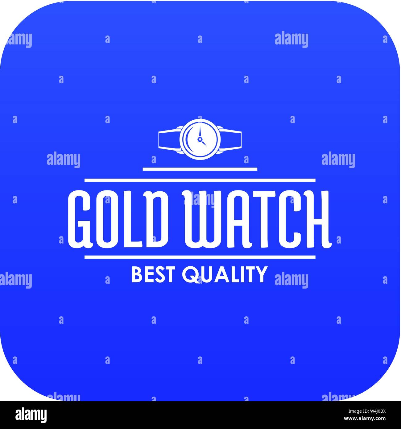 Jewelry watch icon blue vector Stock Vector Image & Art - Alamy