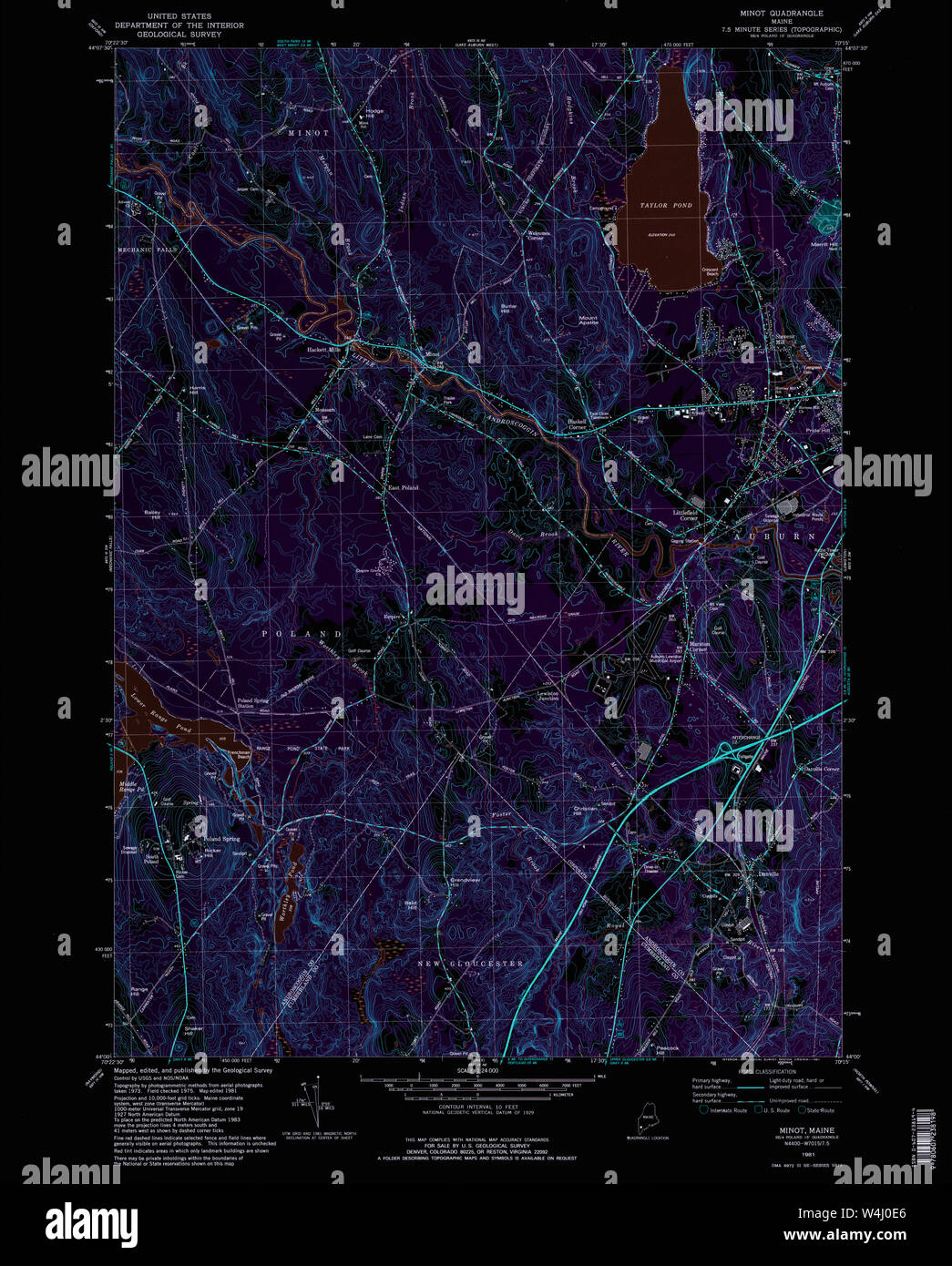 Map of minot hi-res stock photography and images - Alamy