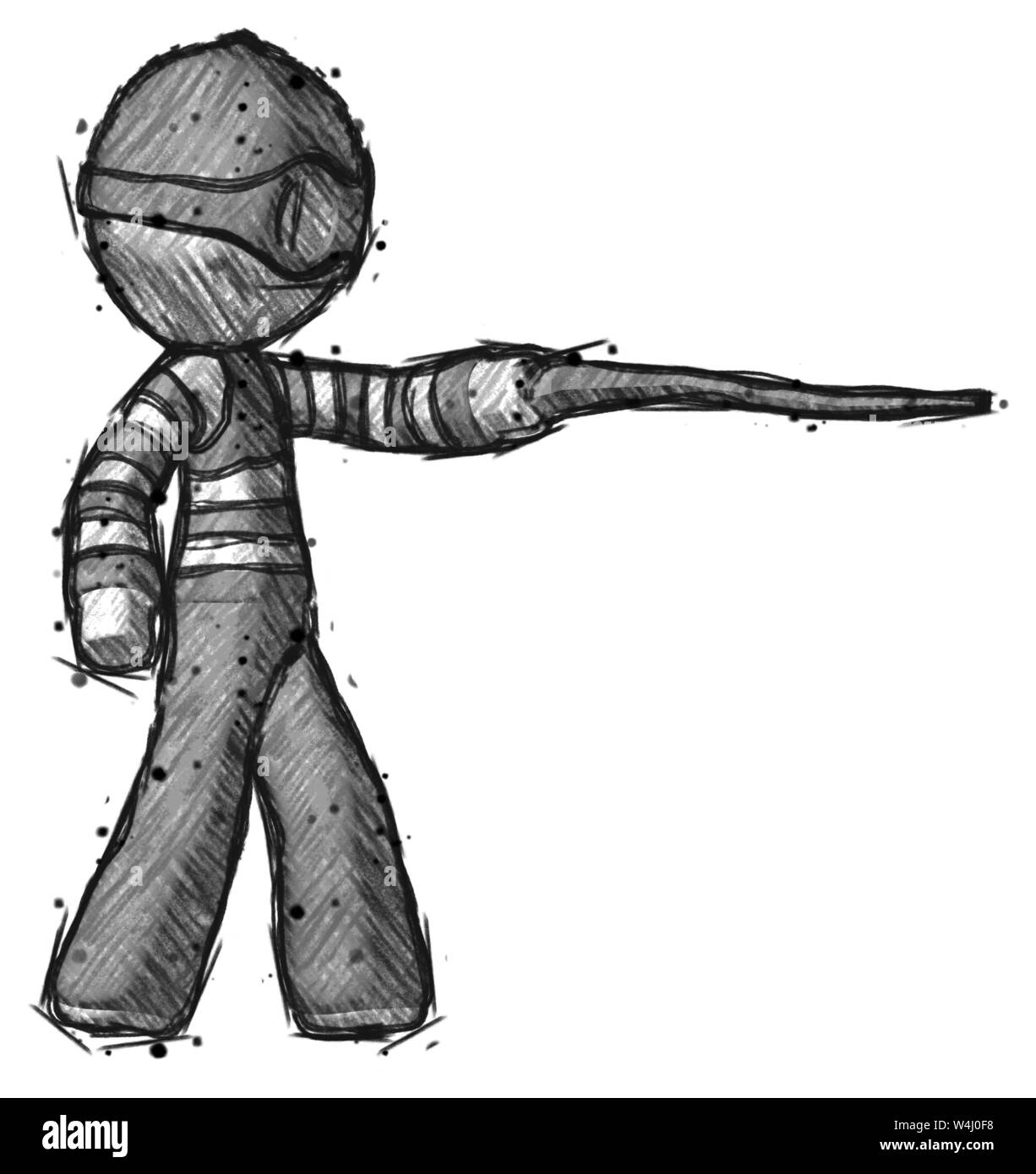 Pointing Walking Stick Cut Out Stock Images & Pictures - Alamy