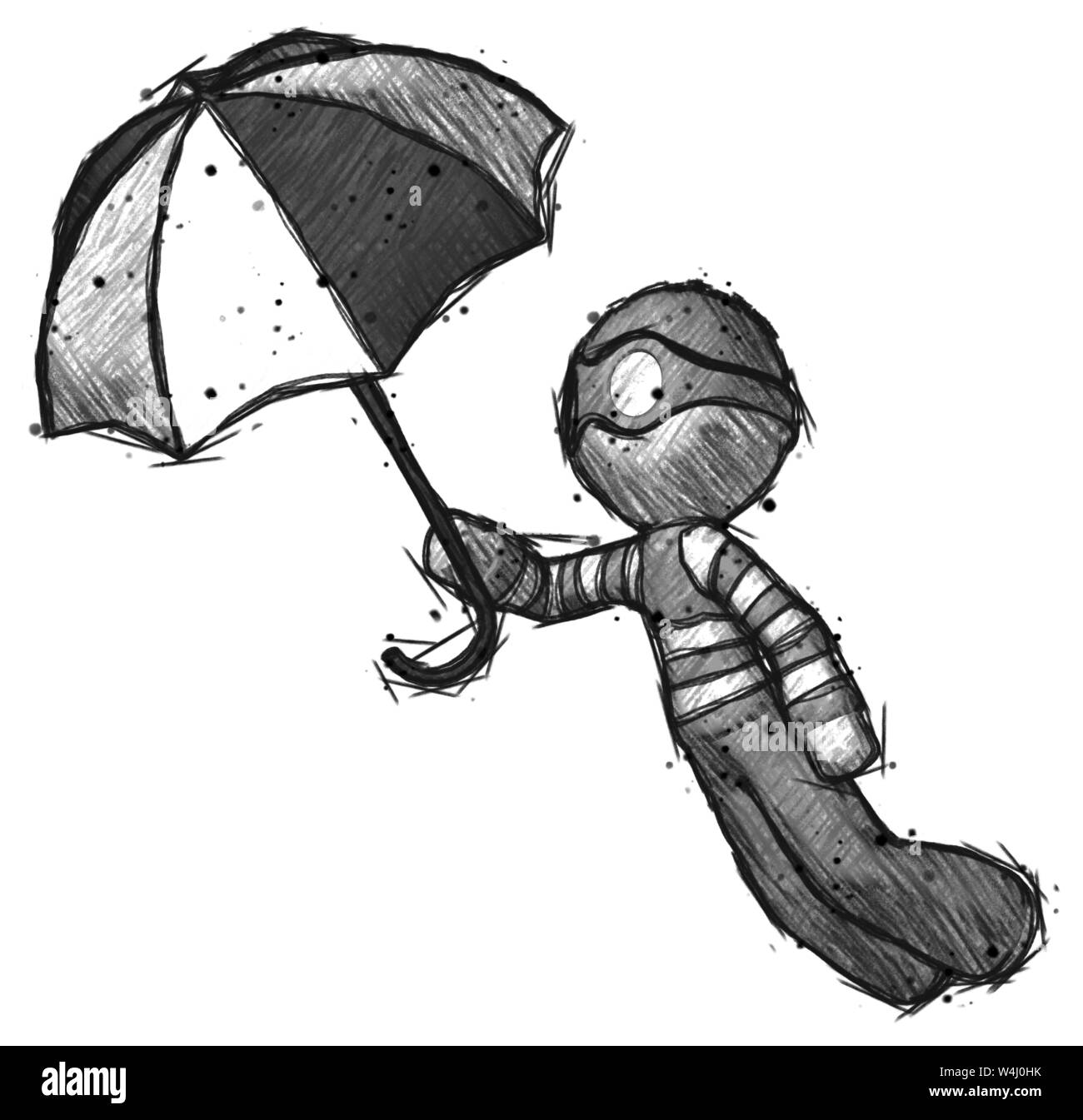 Flying man sketch hi-res stock photography and images - Alamy