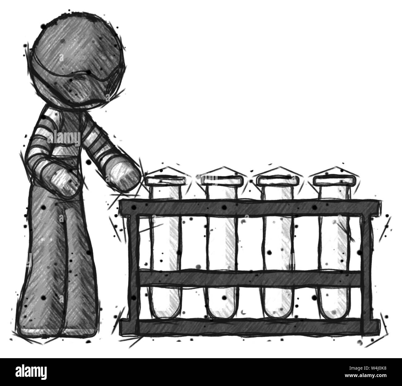 Lab vials Black and White Stock Photos & Images - Alamy