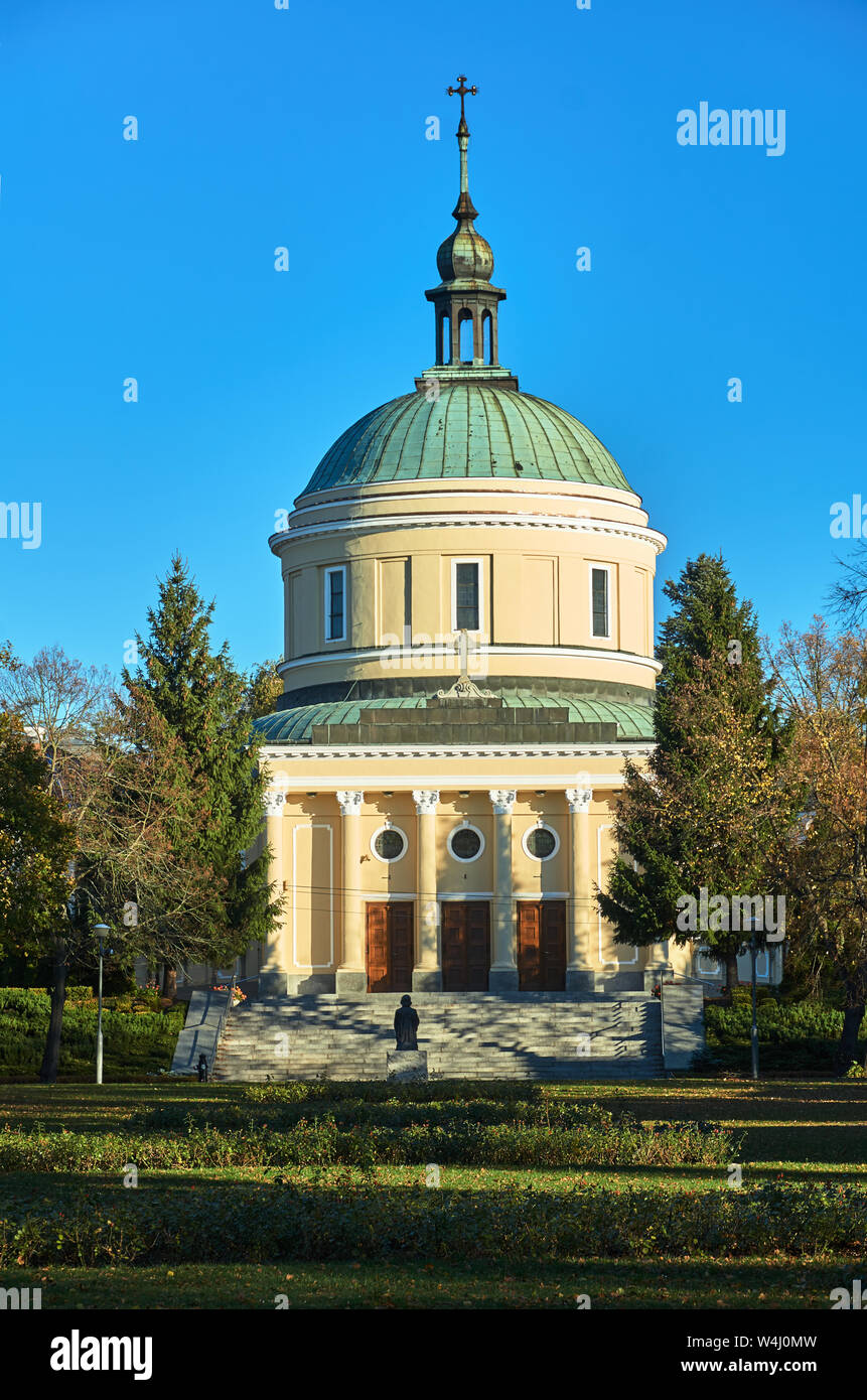 facade and dome of the neoclassical church in Poznan Stock Photo - Alamy
