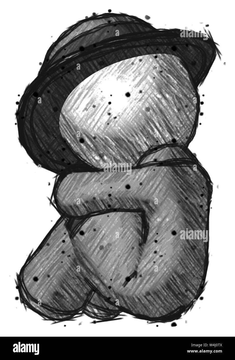 Crime back view Black and White Stock Photos & Images - Alamy