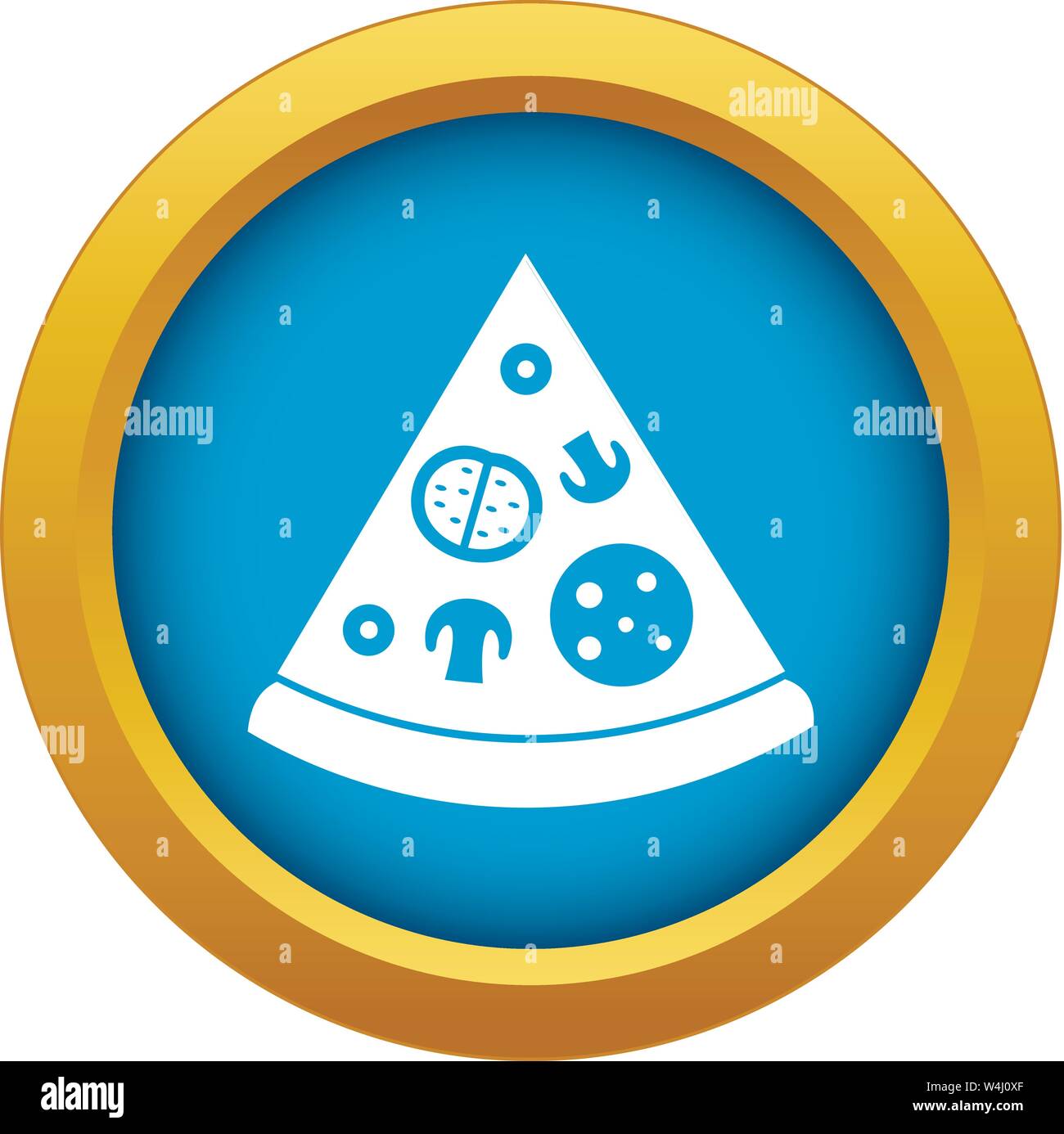 Slice of pizza, simple style Stock Vector Image & Art - Alamy