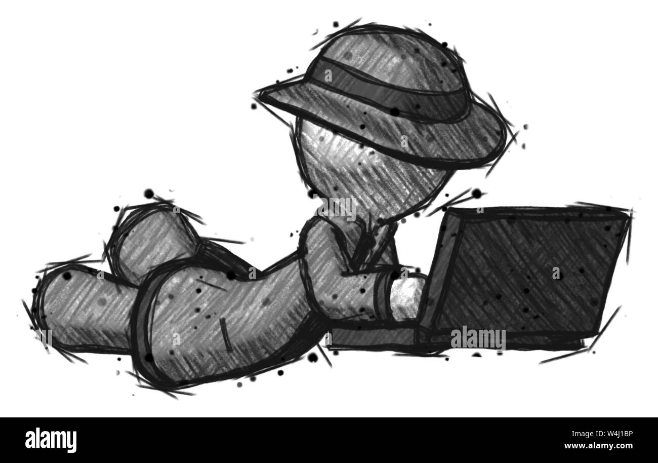 Police officer with laptop Black and White Stock Photos & Images - Alamy