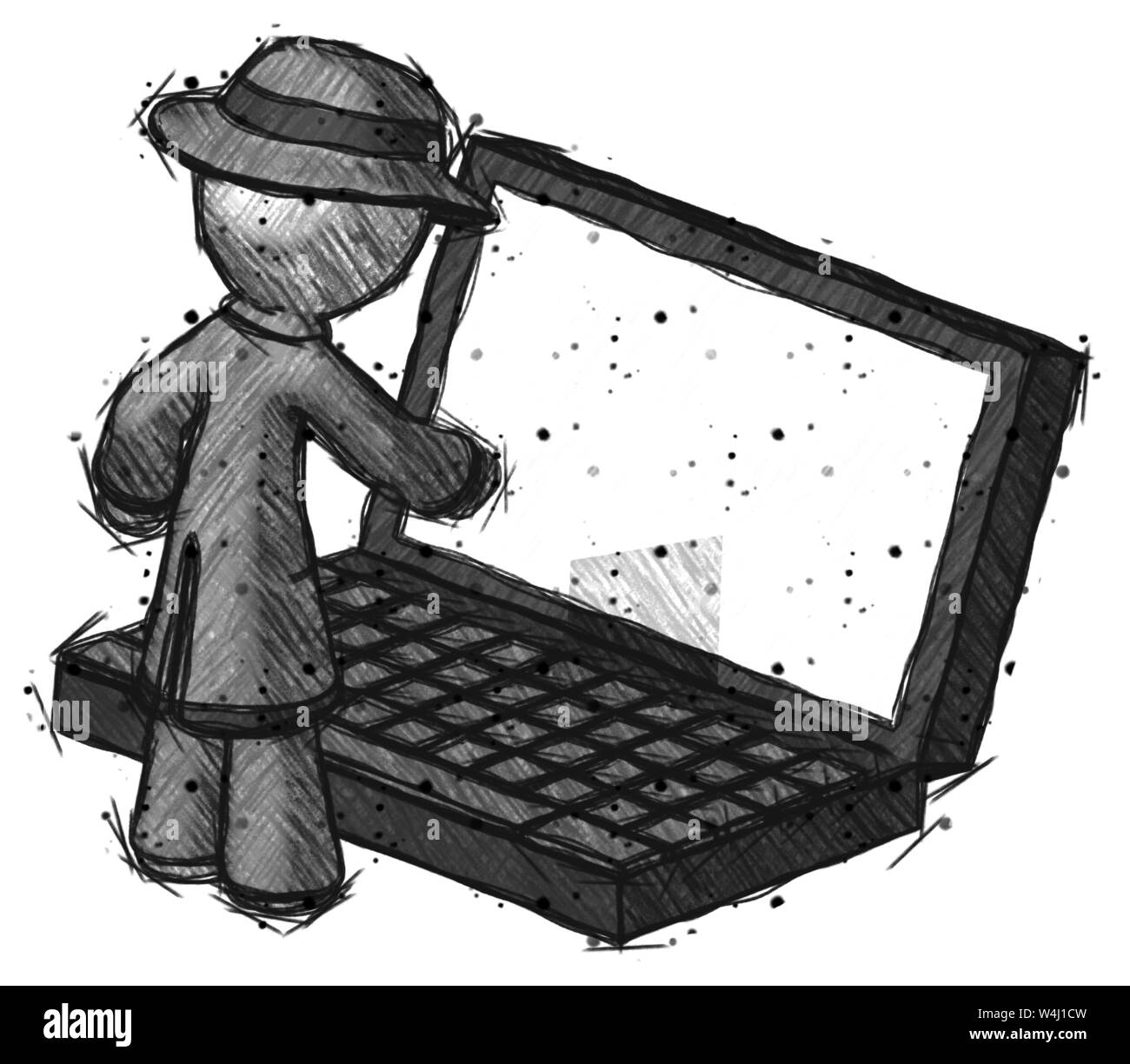 Police computer screen Black and White Stock Photos & Images - Alamy