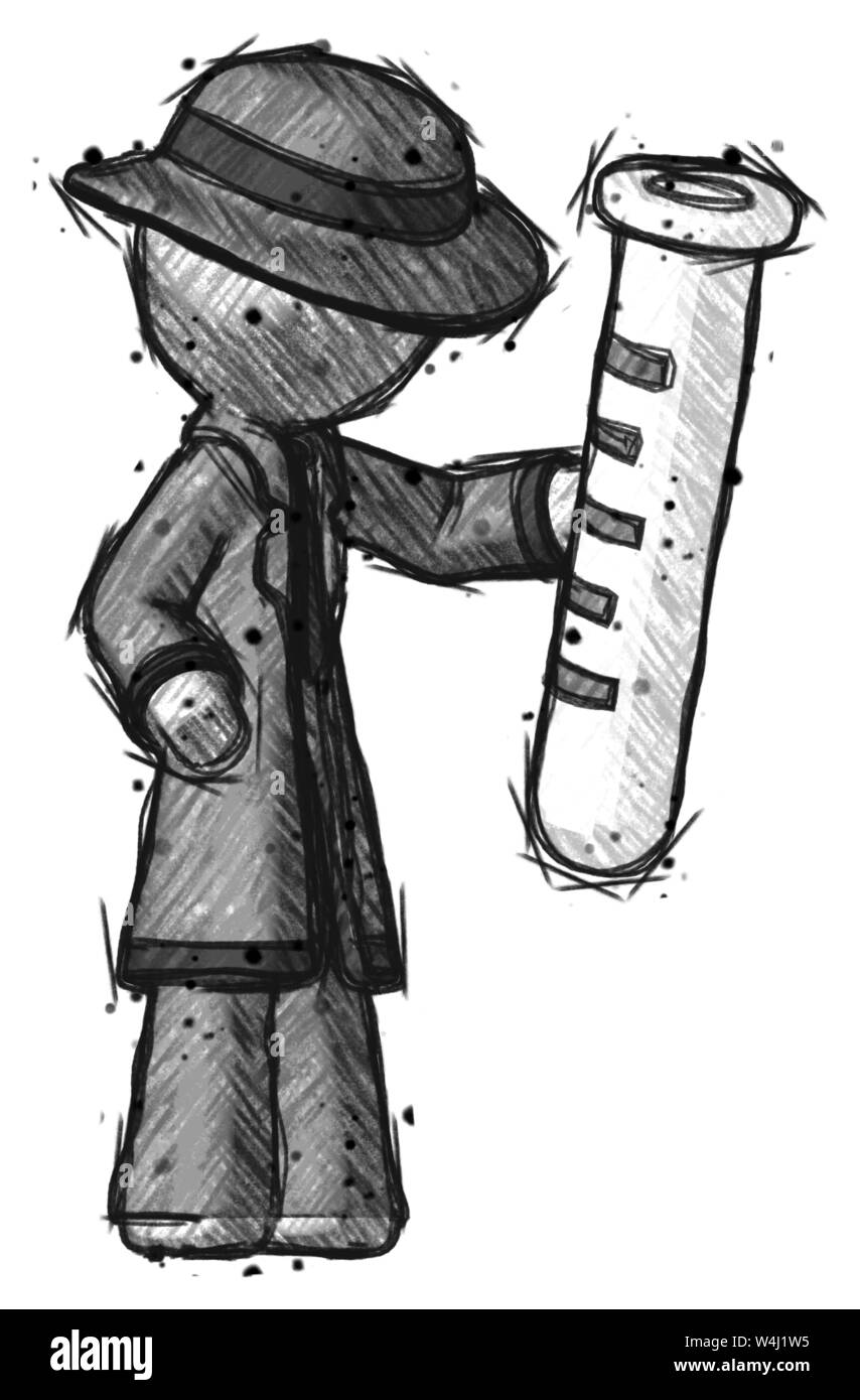 Empty Test Tube Drawing