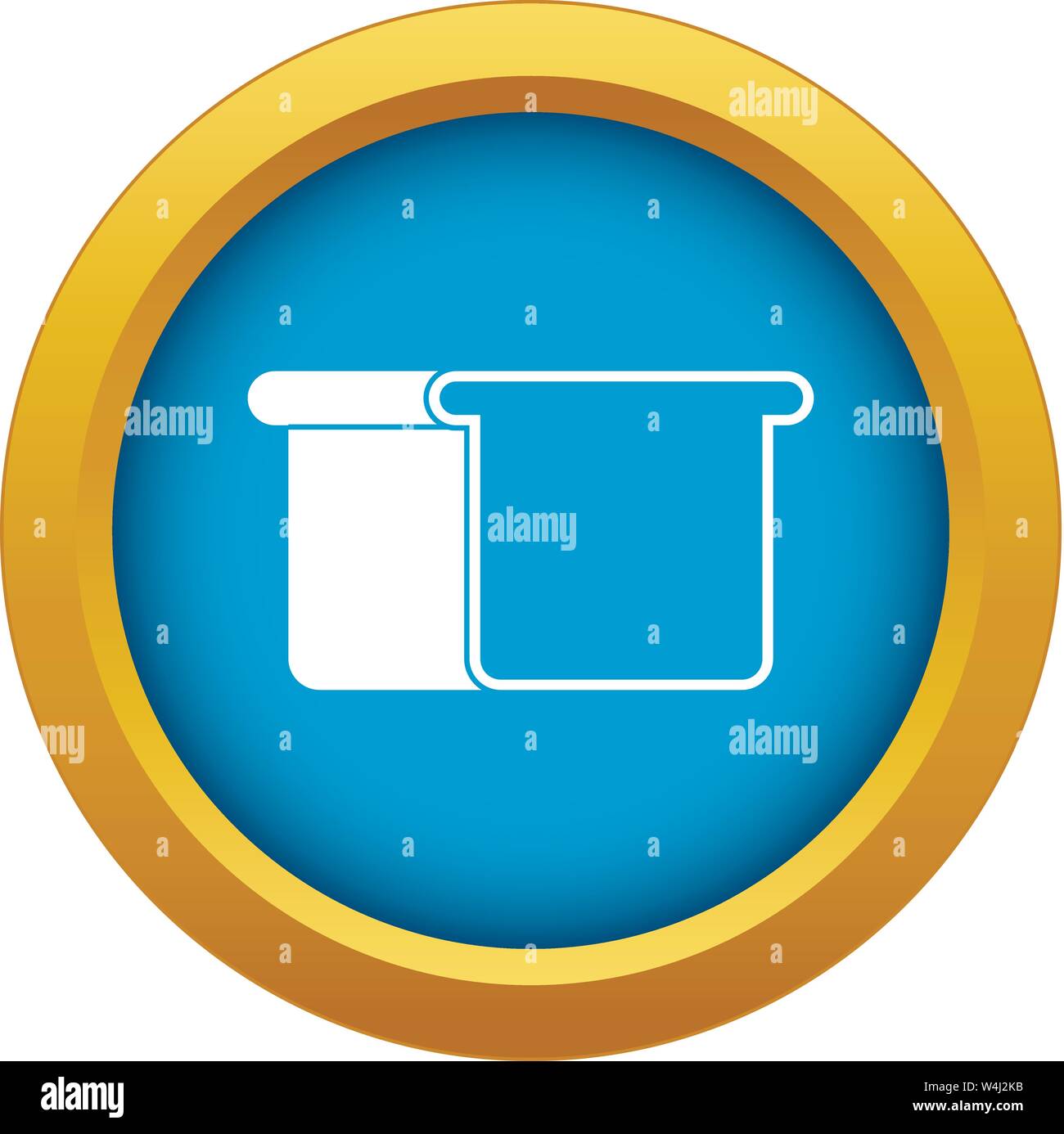 White bread icon blue vector isolated Stock Vector Image & Art - Alamy