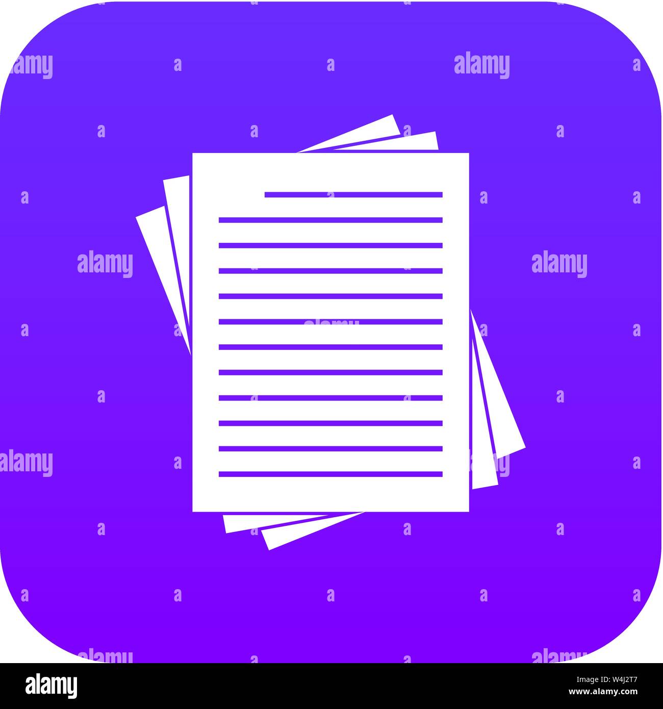 Vintage lined papers icon digital purple Stock Vector Image & Art - Alamy