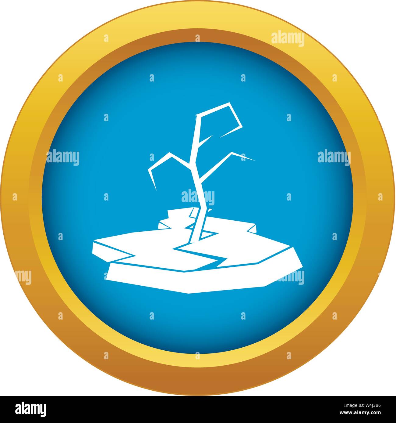 Drought icon blue vector isolated Stock Vector Image & Art - Alamy