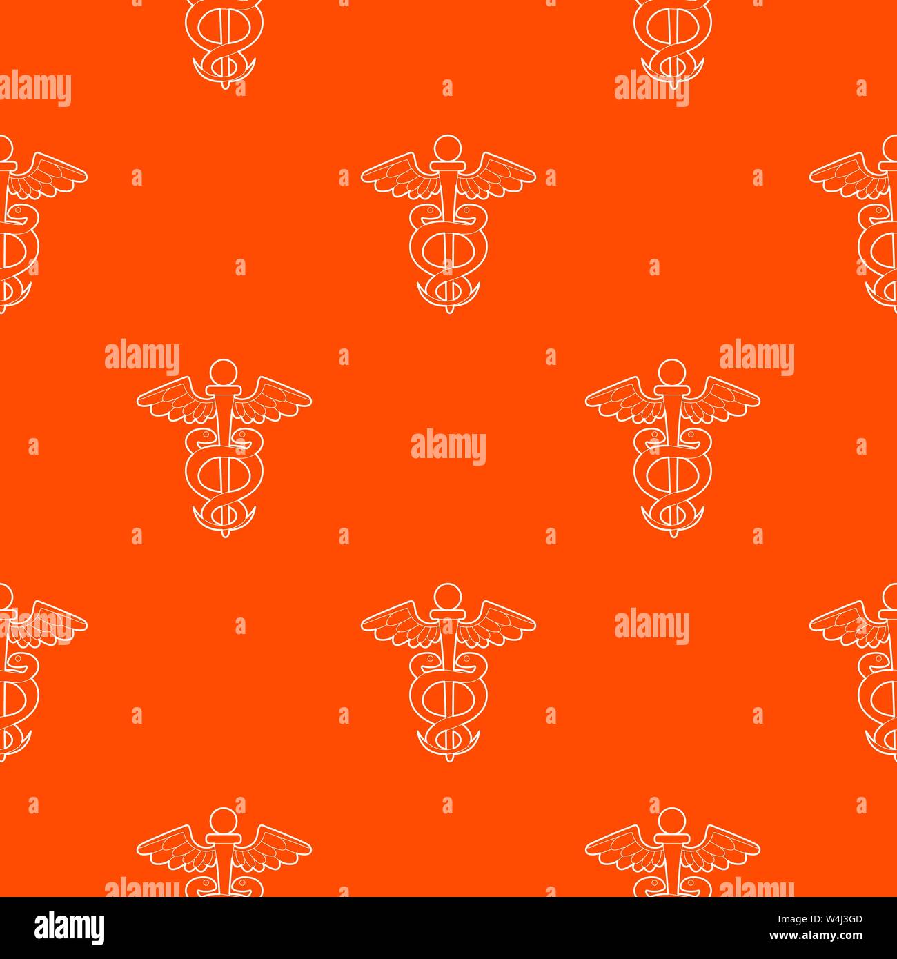 Sign medicine pattern vector orange Stock Vector Image & Art - Alamy
