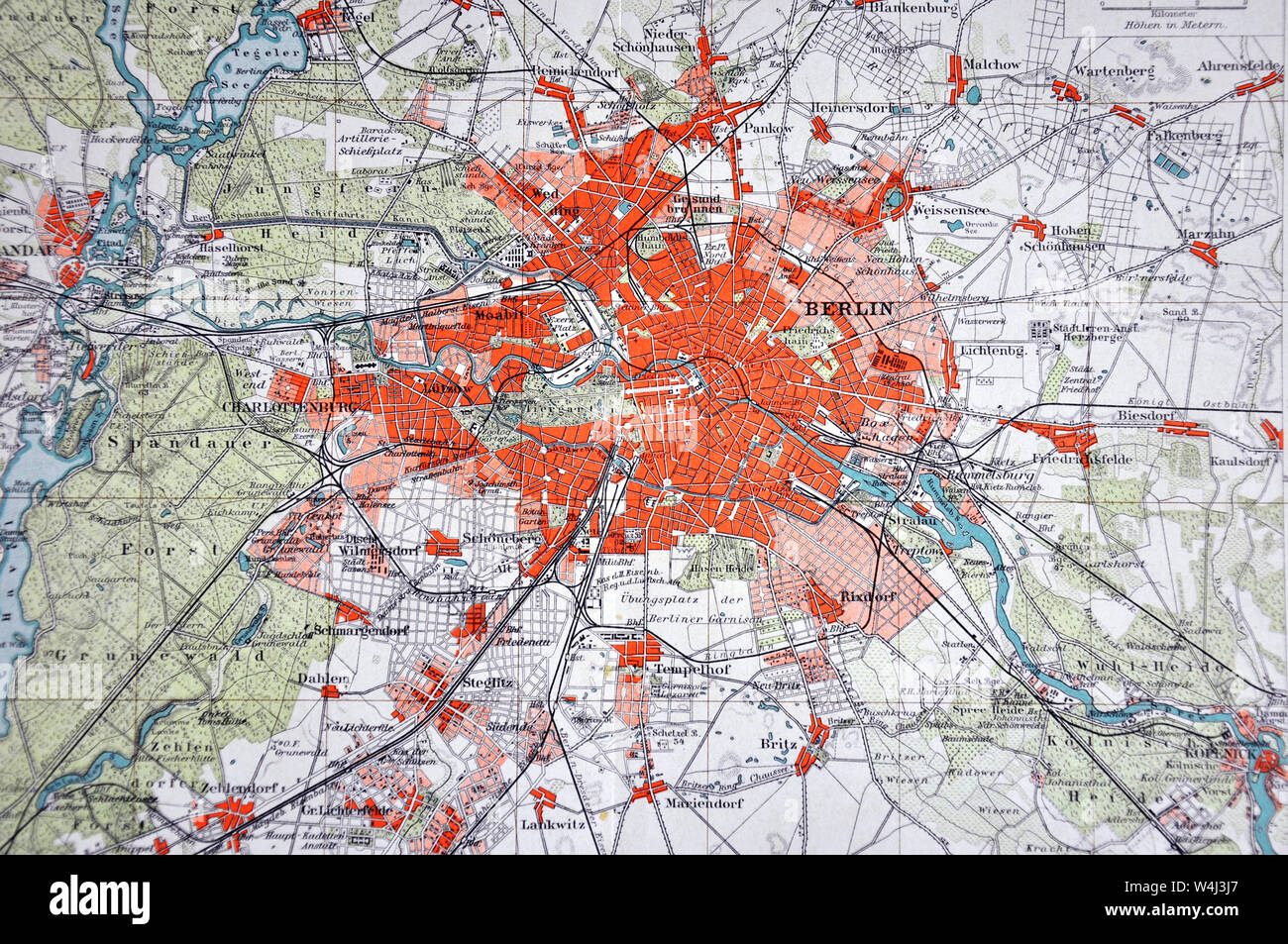 1900 Meyer Map Stock Photo - Alamy