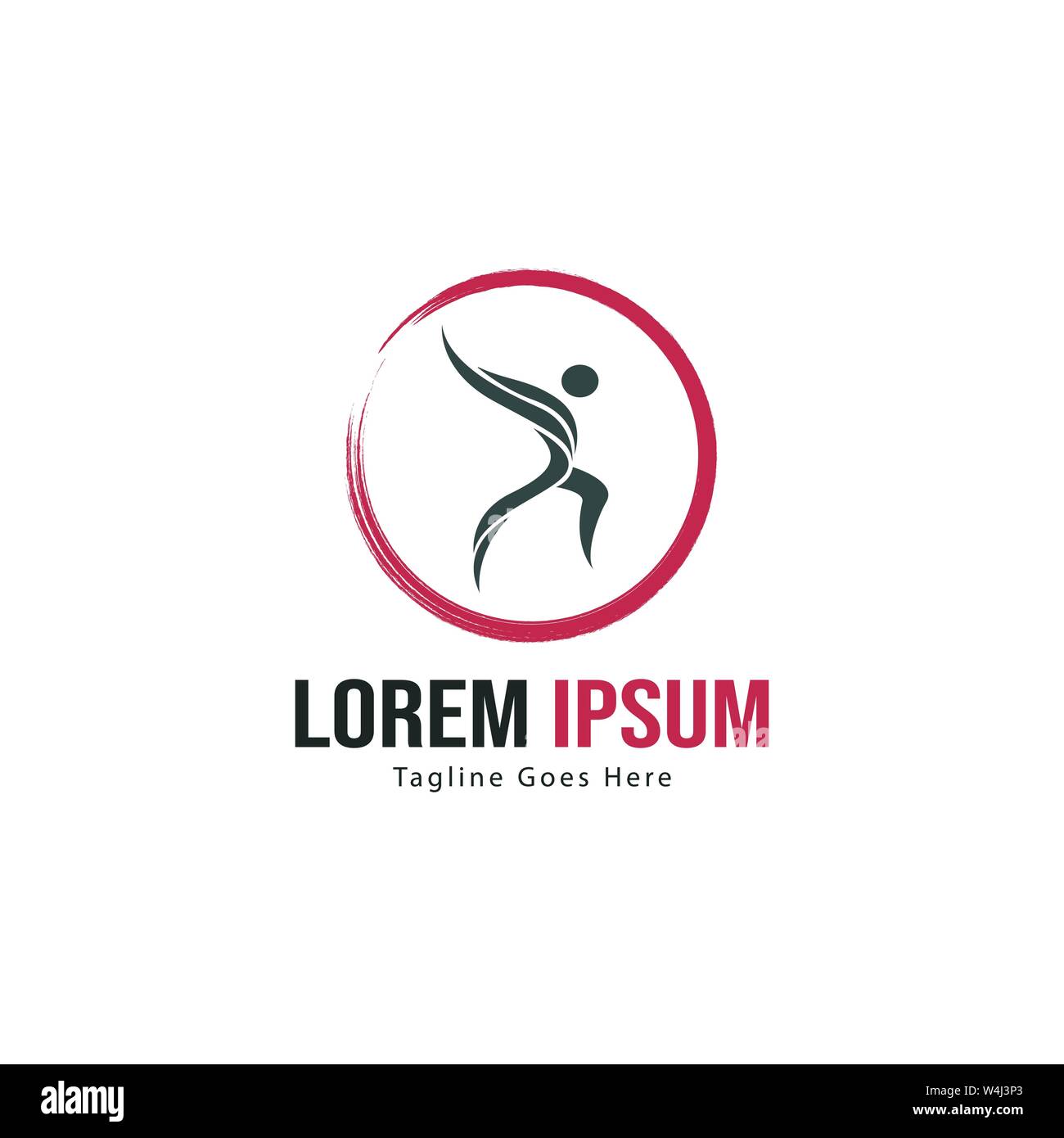 Athletic logo template design. Minimalist Athletic logo with modern ...